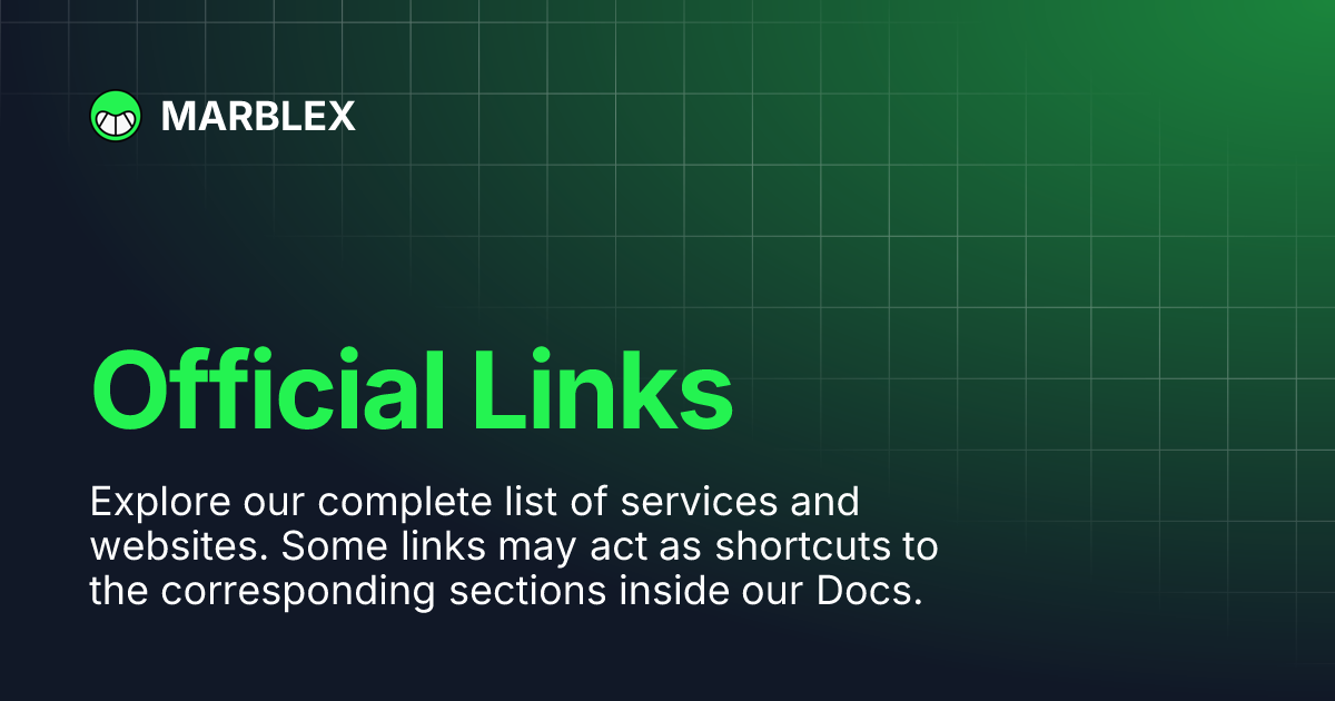 Official Links | MARBLEX